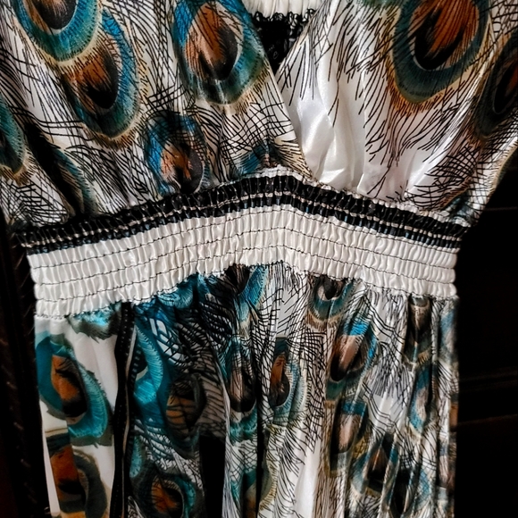 Dresses | Peacock Maxi Dress | Poshmark
